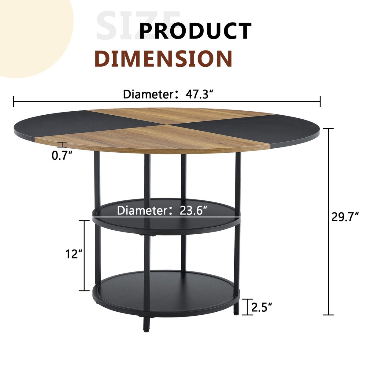 Round Dining Table For 12 Dimensions