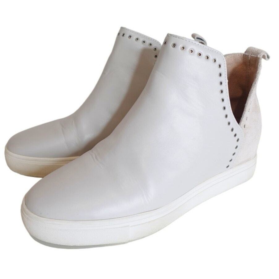 Chelsea and Violet Milo Suede Leather Eyelet Wedge Sn… - Gem