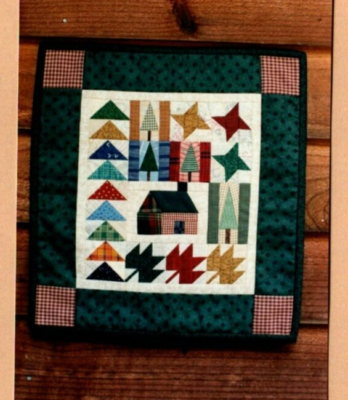 Cabin In The Woods Quilt Pattern BasicGrey Pines And Cabin Quilt