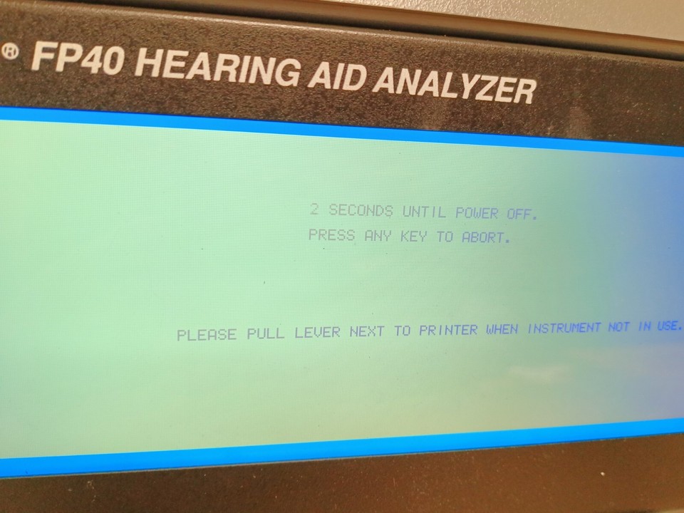Frye Electronics Fonix FP40 Hearing Aid Analyzer Tested Works | eBay