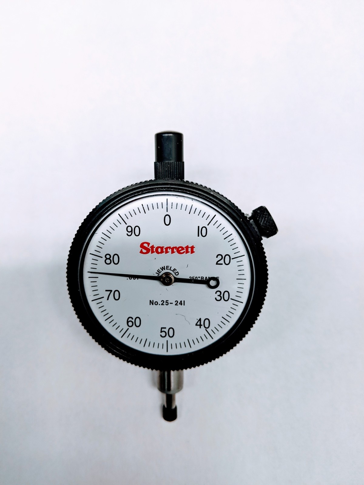 Starrett 25-241J Group 2 Dial Indicator, 0-.250" Range, .001 ...