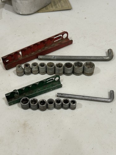 Vintage (2) Pocket Socket set Indestro Mfg Corp 1/4 And 3/8 Allen | eBay