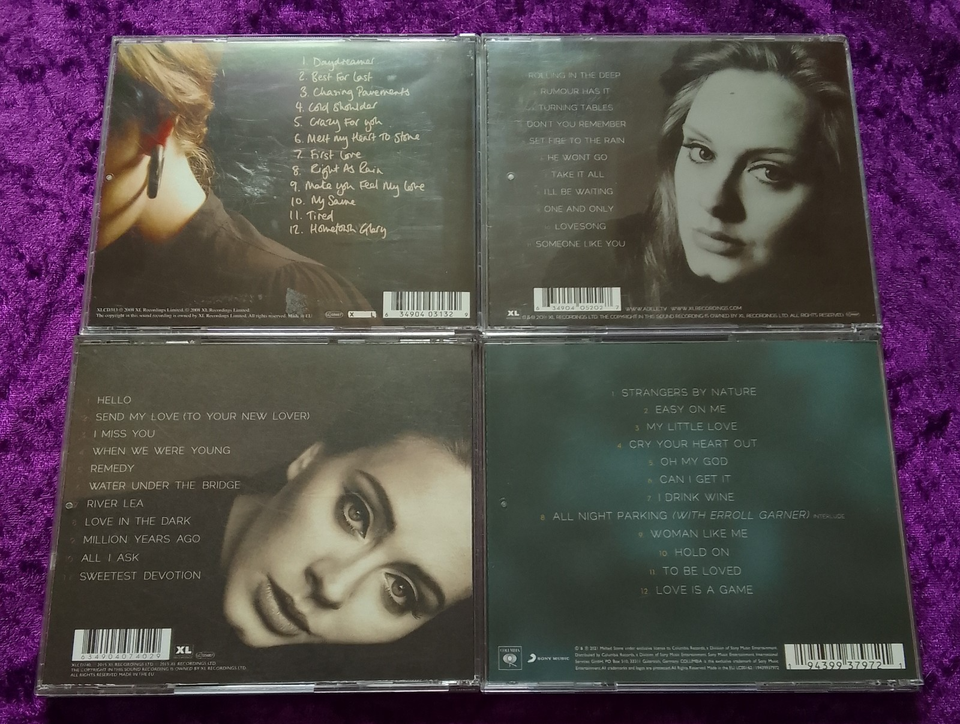 Adele CD Album Bundle/JobLot/Collection x4 (19,21,25,30) | eBay UK