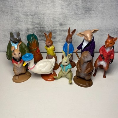 Peter Rabbit Quality Figure Set of 10 Beatrix Potter Character Toy Lot ...