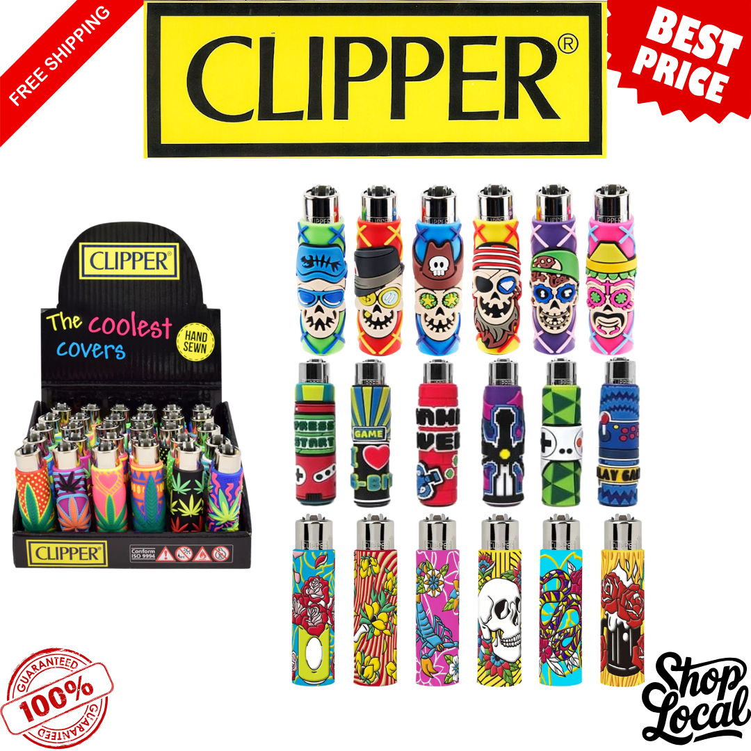 Clipper Lighters Refillable Lighters with Pop-Up Covers CP11 Model ...