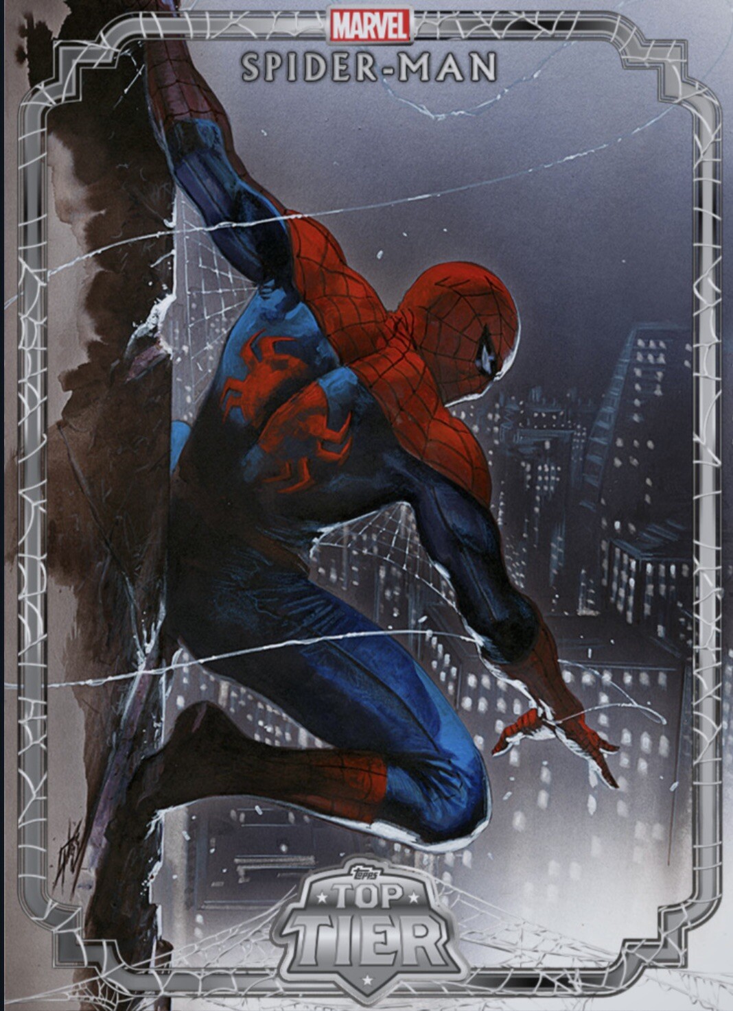 Topps Marvel Collect Top Tier Collection - Spider-Man Webbed Silver SR ...