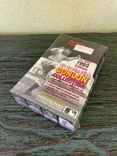 1992 Mega Cards The Sporting News Conlon Collection Baseball Box Set ...