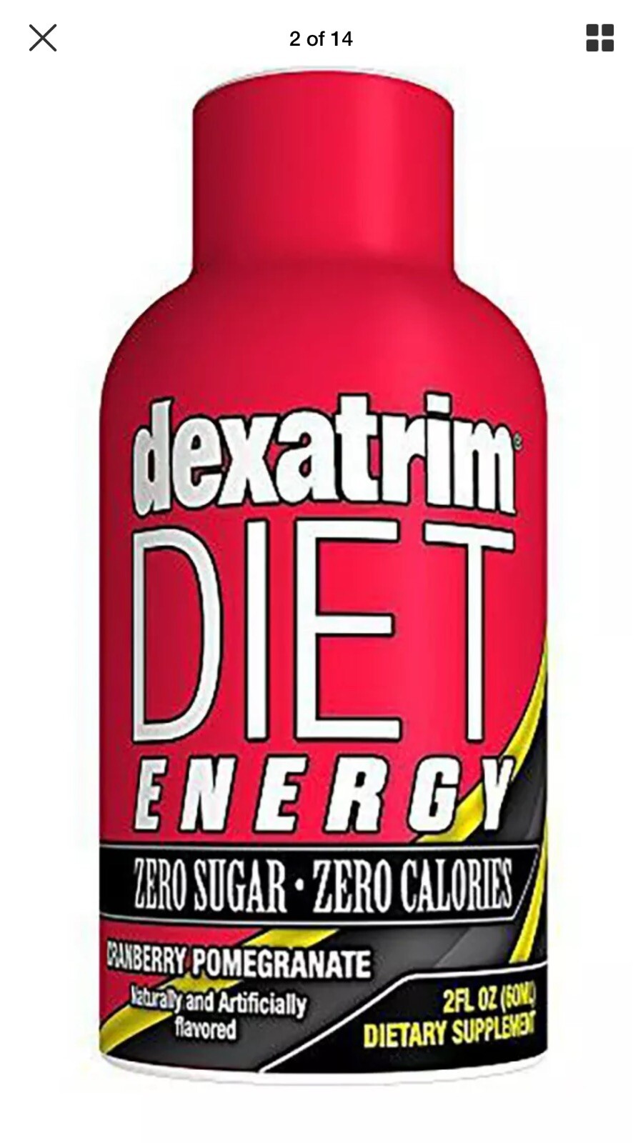 12 Dexatrim Diet Energy Zero Sugar+ 0 Calories Cranberry Pomegranate 2 ...