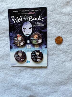 THE WEIRN BOOKS Set of 4 PINS Exclusive NYCC 2022 Rare New York Comic ...