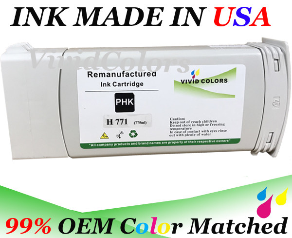 775ML VC Remanufactured HP 771 Photo Black B6Y21A HP771 HP Z6600 ...