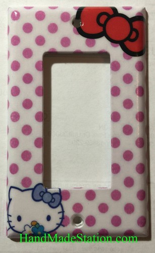 Hello Kitty Red Bow Light Switch Power Outlet Wall Cover Plate Home ...