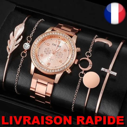 CADVAN Watch + Pink Bracelet Women Analog Fashion Jewelry Hour Gift ...