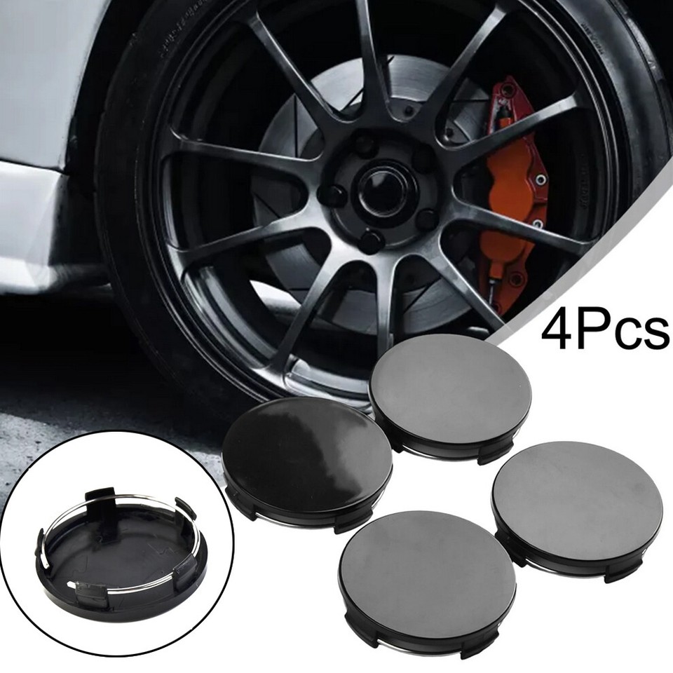 4pcs 60mm Universal ABS Chrome No Emblem Car Wheel Center Hub Caps ...
