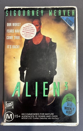 Alien 3 [VHS] Fox Video Big Box Ex-Rental Tape Fincher Weaver Sci-Fi ...