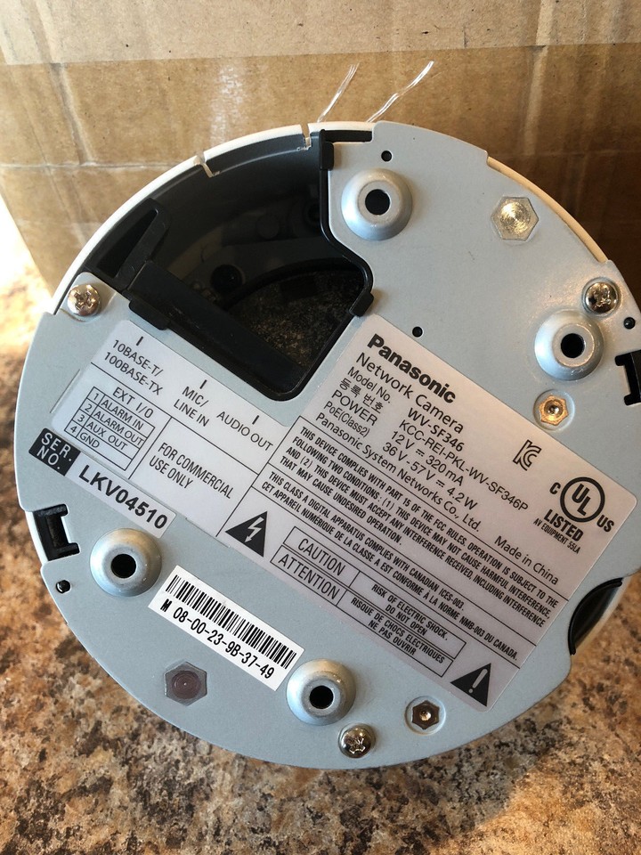 Panasonic WV-SF346 Network Camera | eBay