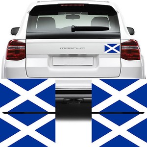 4x Scotland Flag Car Van Stickers (GB Scottish Bike Decal Graphics) | eBay