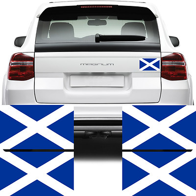 4x Scotland Flag Car Van Stickers (GB Scottish Bike Decal Graphics ...