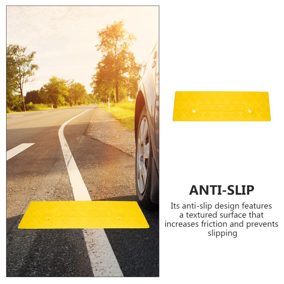 2 Pcs Car Sill Mat Driveway Rubber Ramp Vehicle Wheel Ramps Bump for | eBay