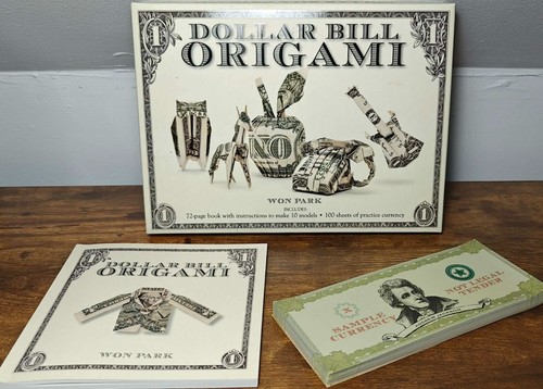 Dollar Bill Origami Kit, by Won Park - 72 Pages Book & 100 Practice ...