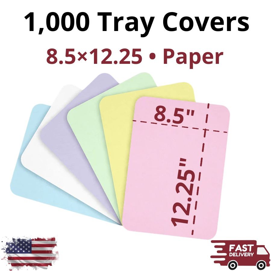 1000pcs Paper Tray Covers 8.5x12.25 Disposable Size B Dental ...