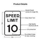 2-Pack Speed Limit 10 MPH Sign Slow Down Traffic Sign | eBay