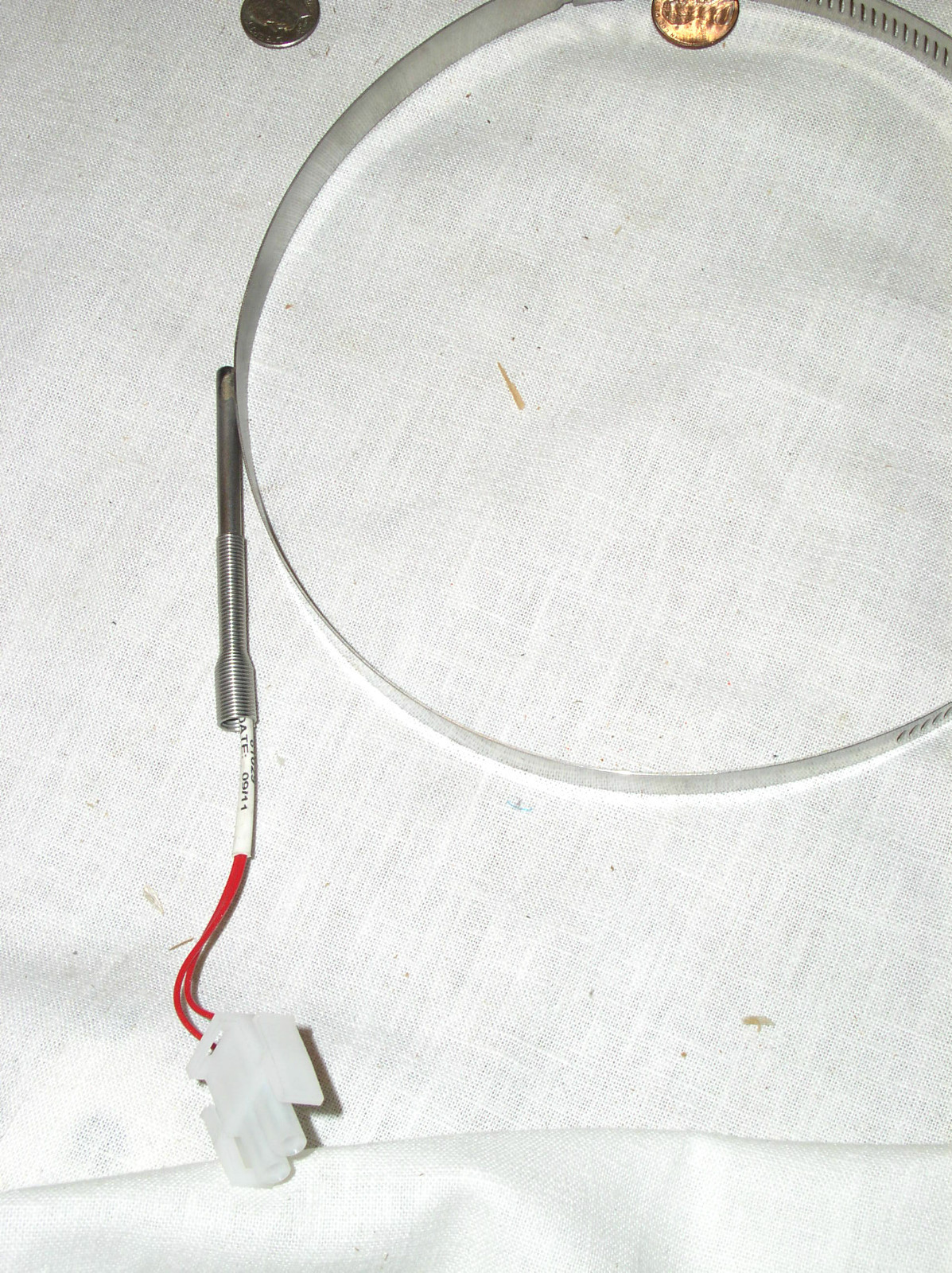 4-7" INCH DUREX PIPE DUCT TEMP SENSOR 1K THERMISTOR HOSE RADIATOR CLAMP ...