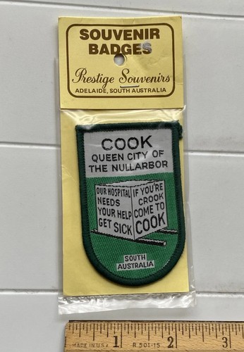 NIP Cook Queen City of the Nullarbor Plain South Australia Woven ...