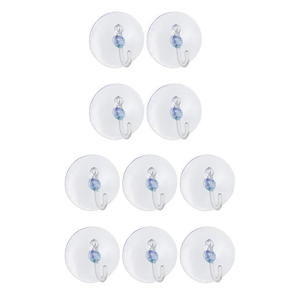 10PCS WINDOW SUCTION CUP HOOKS 40/50mm SUCKER HANGER Small Plastic ...