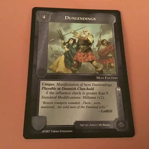 Dunlendings - The Lidless Eye - Middle Earth CCG - MECCG Card | eBay