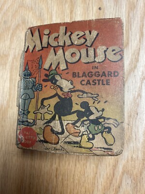 1934 The Big Little Book Walt Disney Mickey Mouse In Blaggard Castle ...