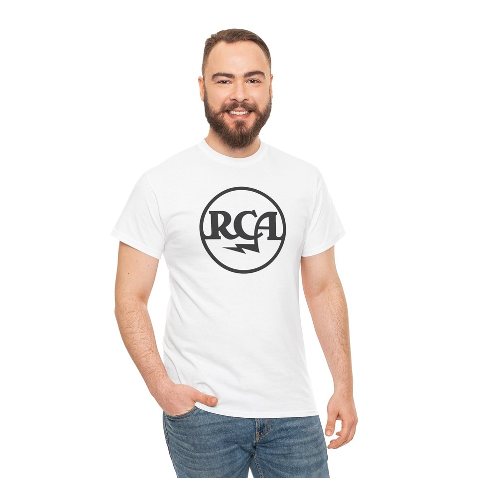 RCA Logo T-Shirt - Vintage Vacuum Tube Audio Electronics Radio Amp - 7 ...