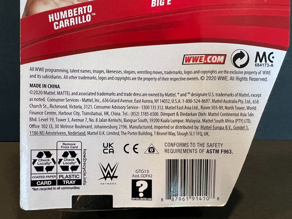 WWE Humberto Carrillo Chase White Series 115 Basic Action Figure NIB ...