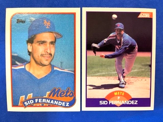 MLB - Sid Fernandez 1989 Topps & 1989 Score Baseball - Mets | eBay