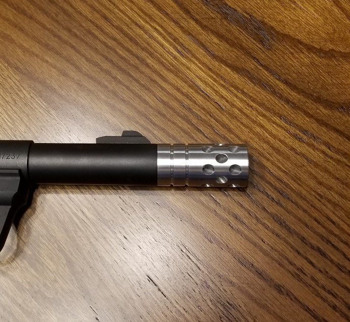 Ruger Mark III and IV 22/45 Muzzle Brake/Compensator 1/2-28 22LR - La ...