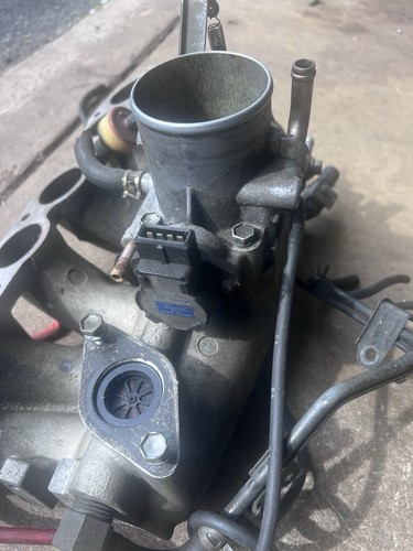 1986-92 TOYOTA SUPRA MK3 7MGTE TURBO INTAKE MANIFOLD W THROTTLE BODY ...