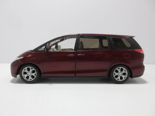 Mini car 1/ 3rd generation Estima Dark Red Mica Dealer display Color ...