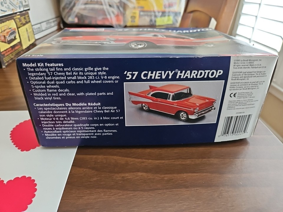 Monogram 57 Chevy Hardtop 2225 Model Kit - 1/24 Scale 1995 | eBay