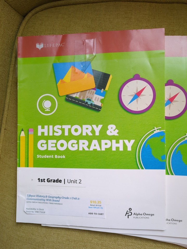 LIFEPAC® 1st Grade History & Geography Units 2-4,6-10 Workbooks, Unused | eBay