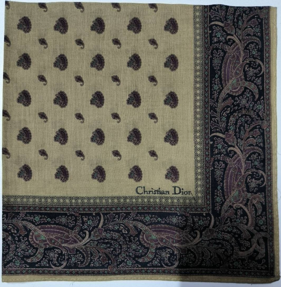 HANDKERCHIEF VINTAGE CLASSIC PAISLEY PATTERNED COTTON 19" MEN POCKET | eBay