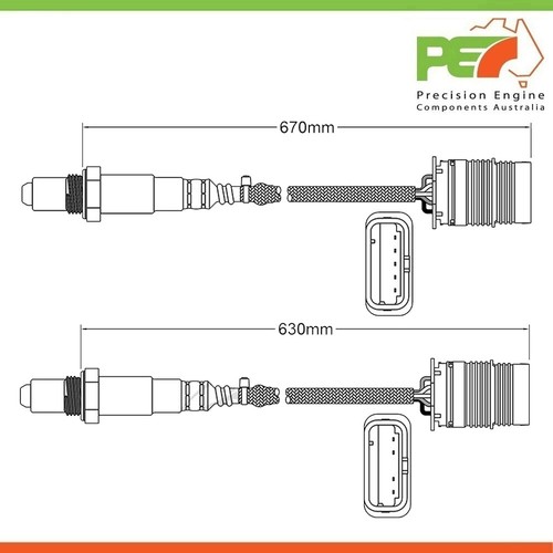 2x OEM Pre-Cat & Post-Cat Oxygen Sensors For Mini F56 2 door hatch Ray ...
