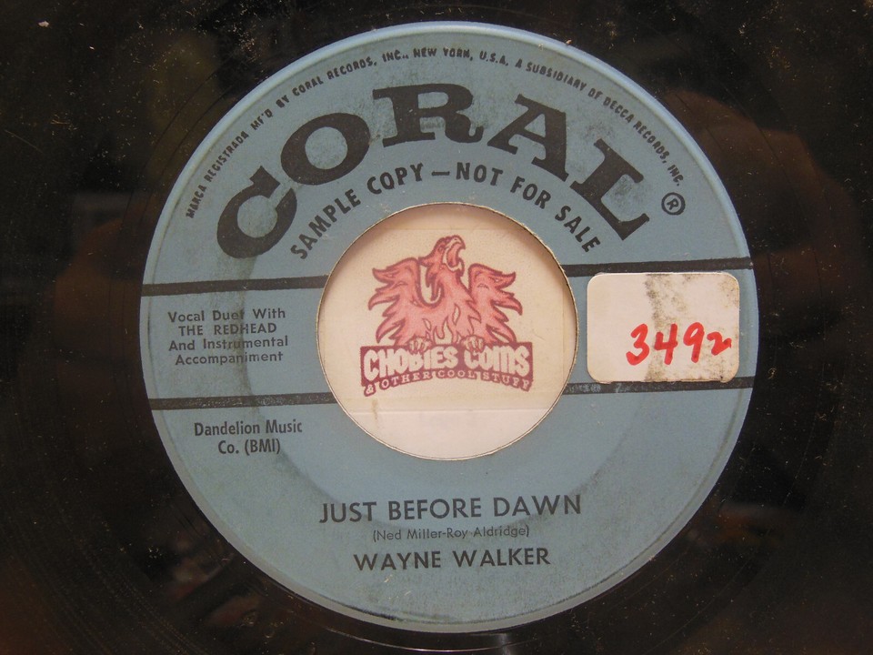 Wayne Walker – After The Boy Gets The Girl / Just Before Dawn, 45 RPM ...