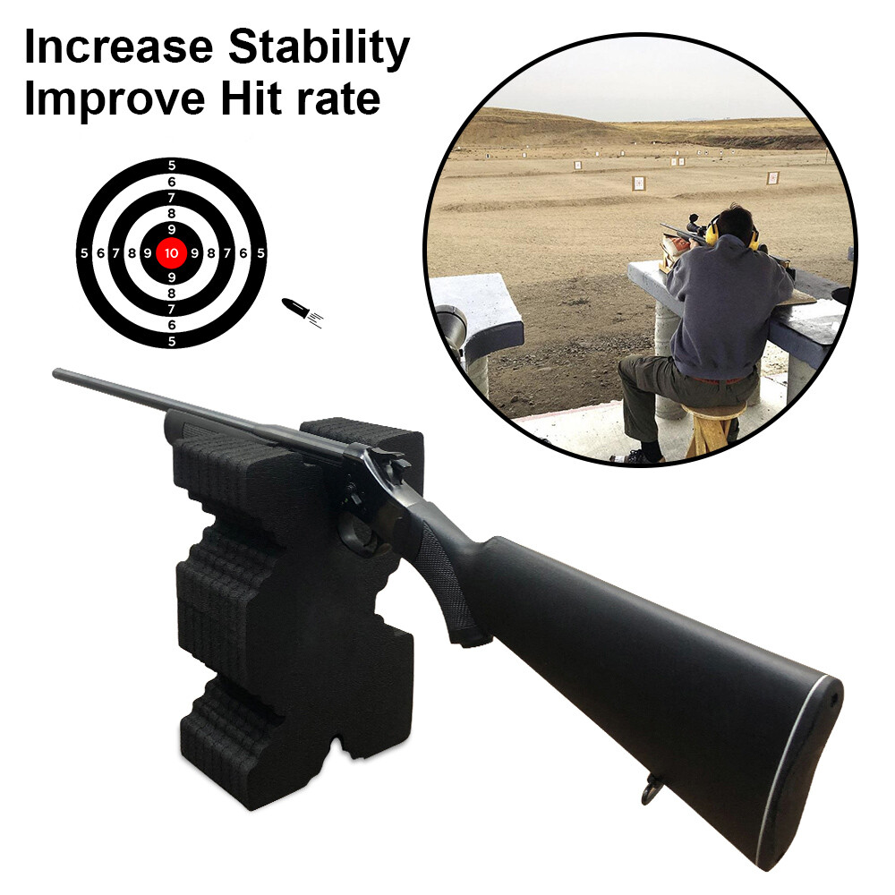 2PCS Shooting Bench Rests Gun Rifle Holder Waterproof Foam Heavy Duty ...