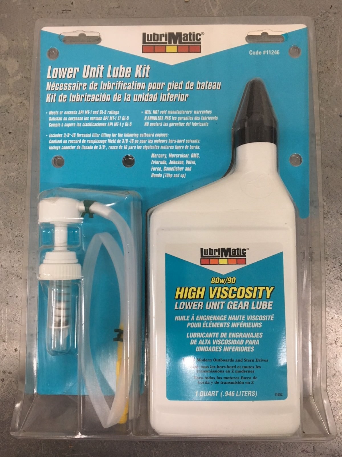 LUBRIMATIC - 11246 - LUBR LOWER UNIT LUBE KIT | eBay