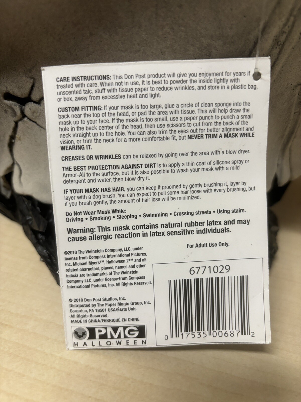 factory wholesale store Rob Zombie H2 Michael Myers Halloween Vintage ...