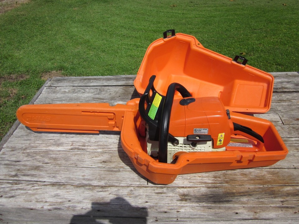 STIHL MS390 CHAIN SAW 22" BAR & CHAIN W/ HARD CASE RUNS PERFECT CLEAN ...