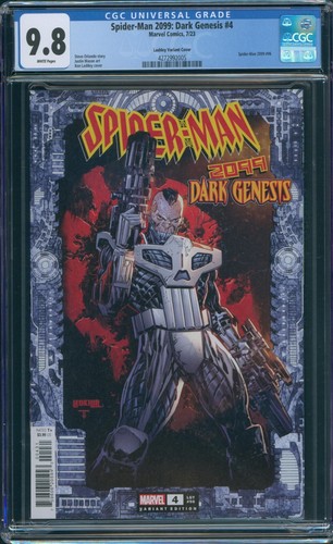 Spider-Man 2099 Dark Genesis #4 CGC 9.8 Ken Lashley Punisher Variant ...