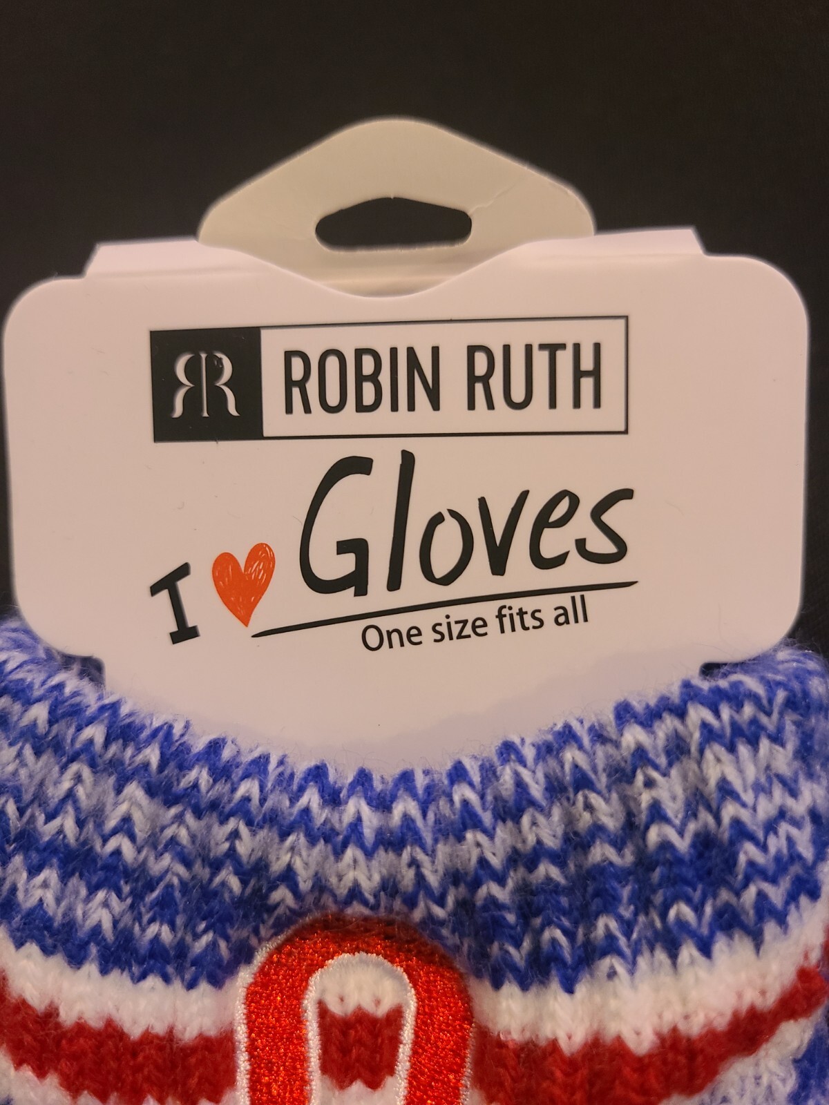 New With Tags Robin Ruth Original Utah Winter Gloves Red White Blue One ...