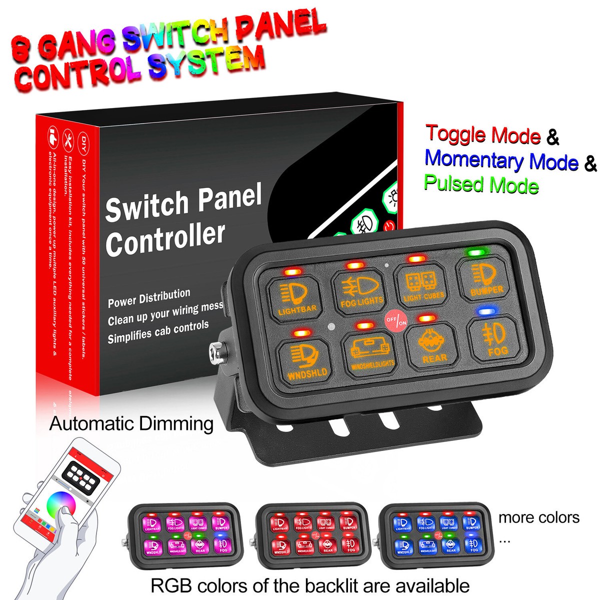 Led Light Bar Switch Panel | Shelly Lighting