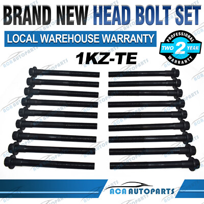 Head Bolt Set FOR Toyota Granvia Hiace Hilux Landcruiser Prado 93-06 ...