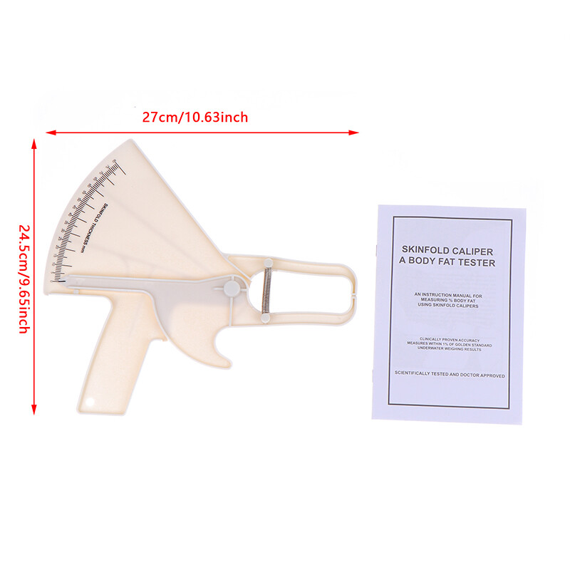 80mm Body Fat Caliper Adipometer Skinfold Measurement Slimming Body Fat ...
